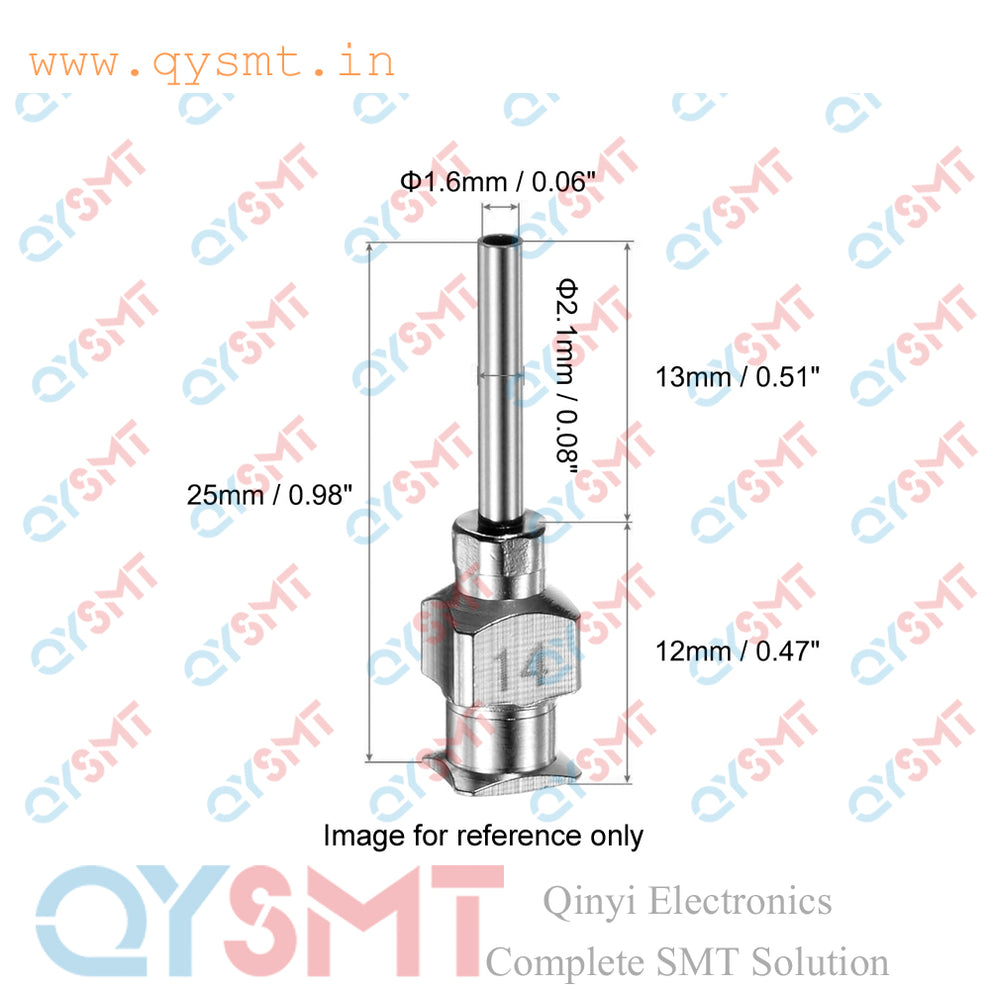 14 NO. Half-inch Full Metal Dispensing Needle – QYSMT